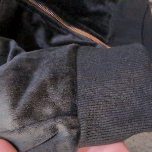 bebe | Tops | Bebe Velour Zip Hoodie 3x Nwt | Poshmark